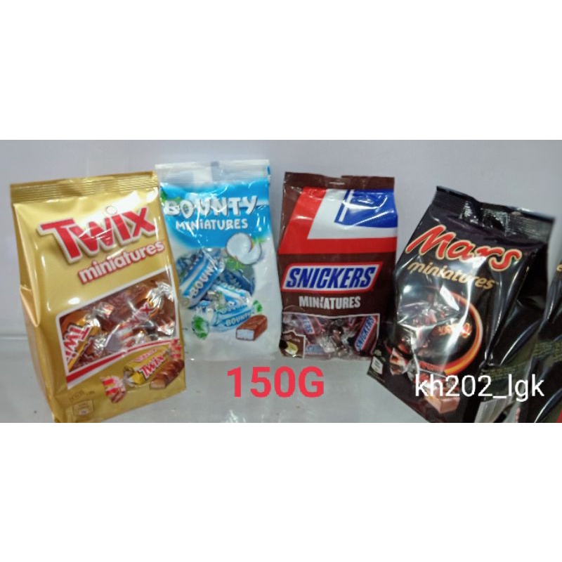 Bounty Snickers Twix Mars Miniatures 150G | Shopee Malaysia