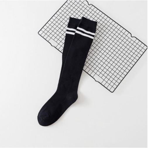 (SOX60) Cotton Knee Long Sock Long Student Socks Fashion Japanese Candy ...