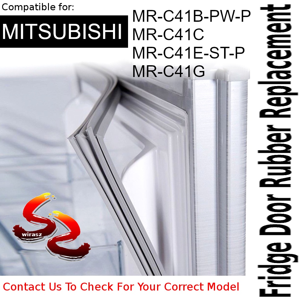 Mitsubishi Refrigerator Fridge Door Seal Gasket Rubber Replacement MR ...