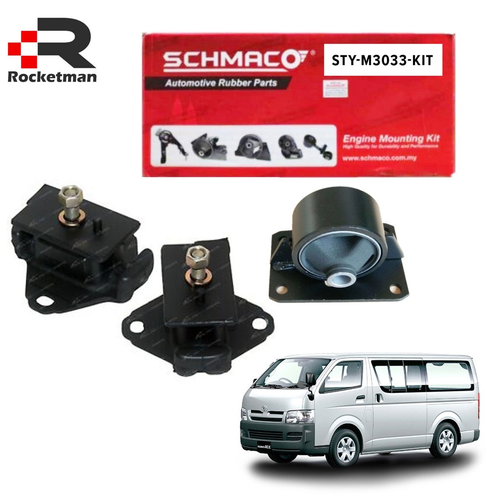SCHMACO ENGINE MOUNTING SET TOYOTA HIACE KDH200 (STY-M3033-KIT ...