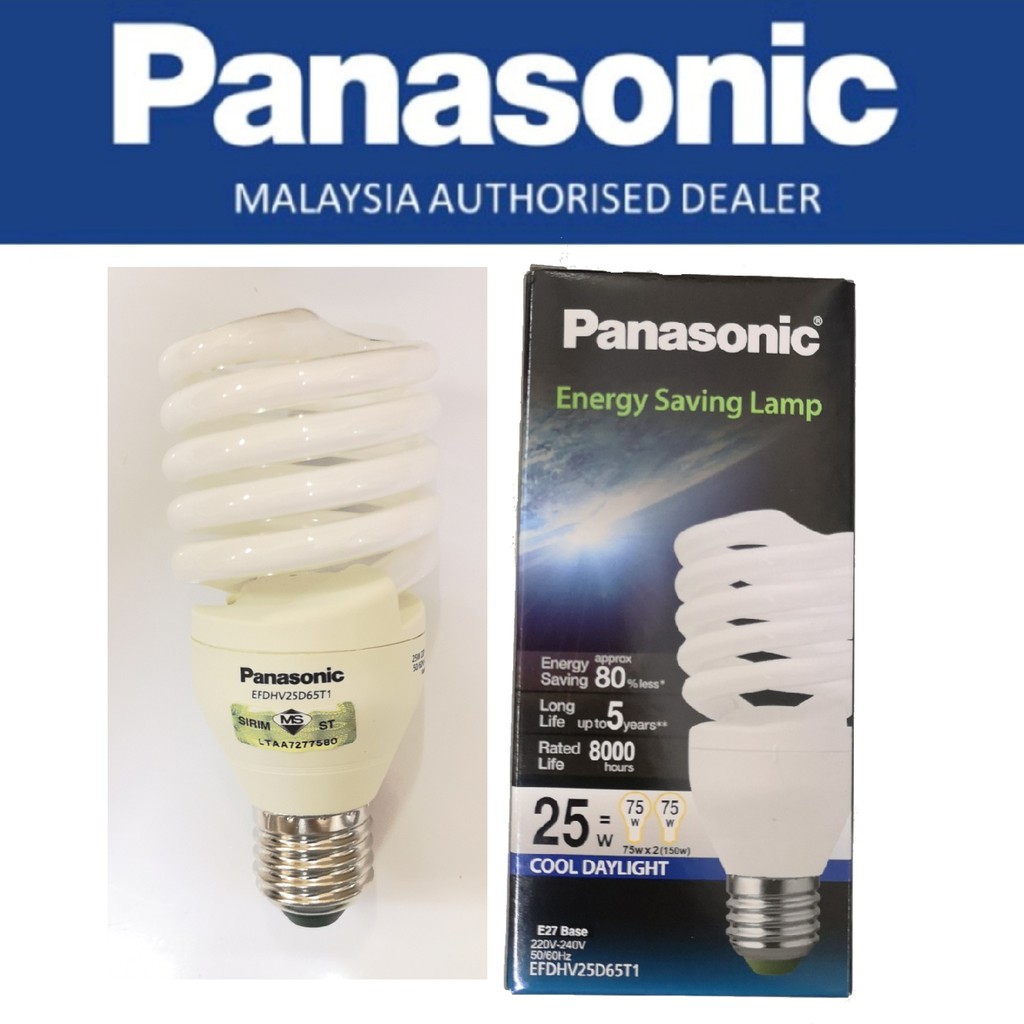 Panasonic 25W Energy Saving Bulb Spiral / Tornado | Shopee Malaysia