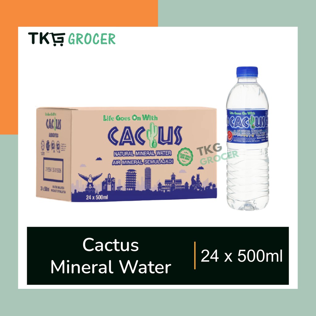 Cactus Mineral Water 500ml carton (24 x 500ml) | Shopee Malaysia