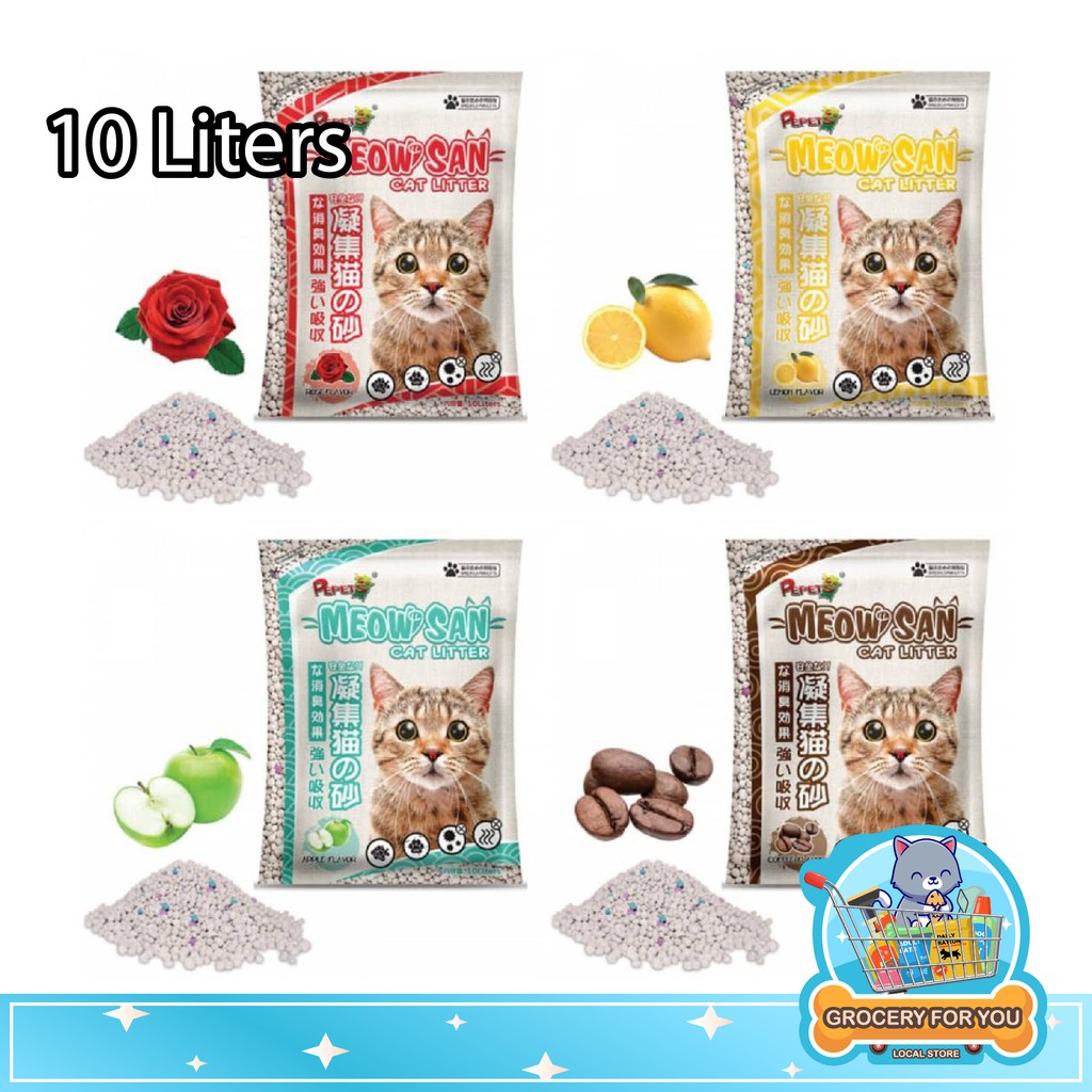 Pepets Meow San Cats Sand Clumping Cat Litter - 10 Liters / Pasir ...