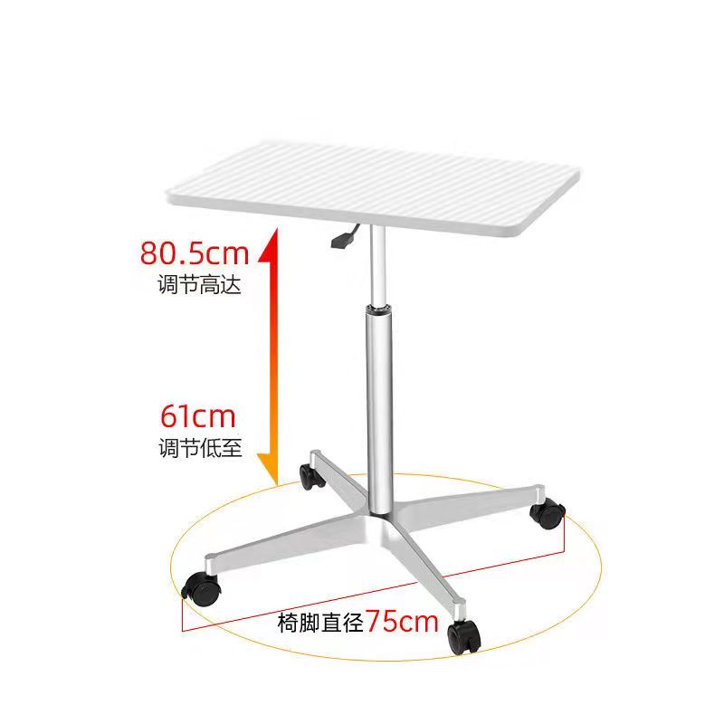Movable Small Standing Desk with Adjustable Height Laptop Desk for ...