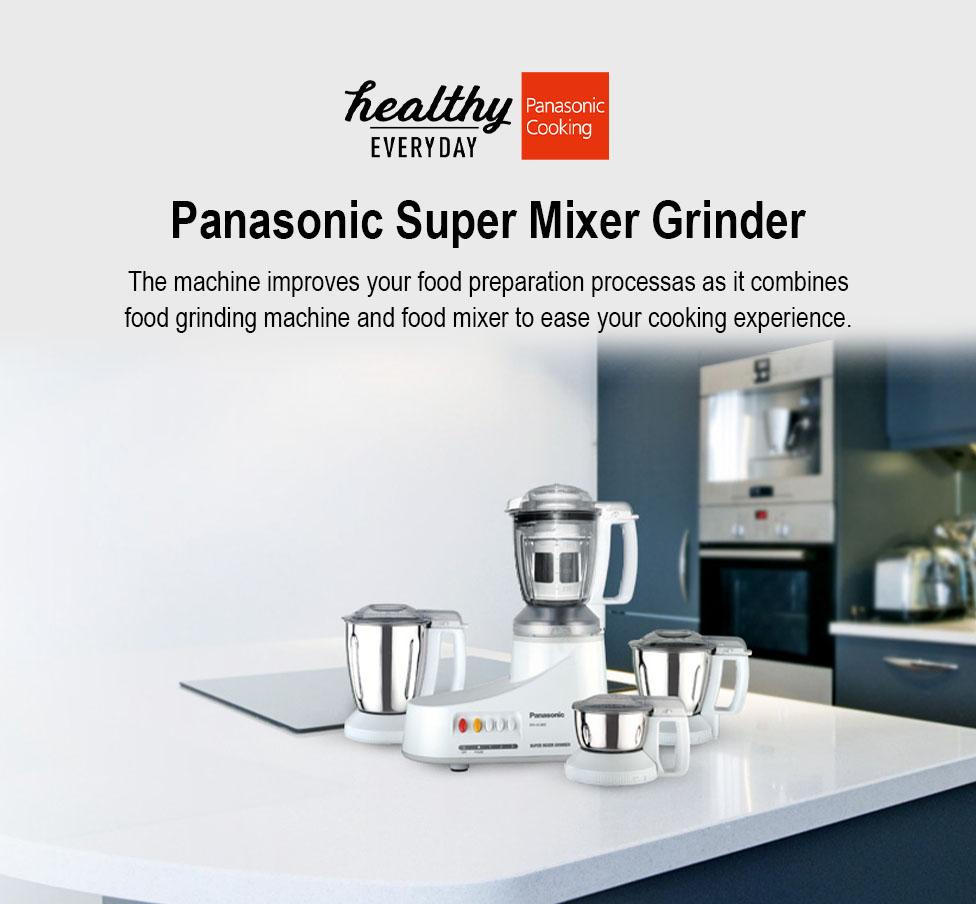 PANASONIC MX-AC400 SUPER MIXER GRINDER (360W) 4 JARS MX-AC400WUA ...