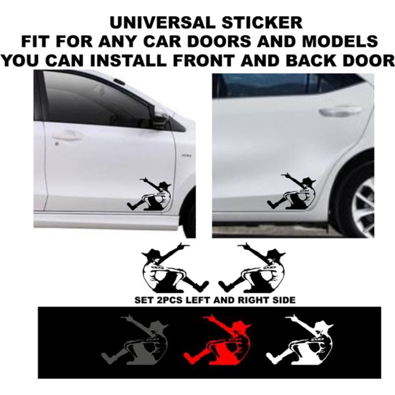 Universal Car Sticker One Piece Design for side door | Shopee Malaysia