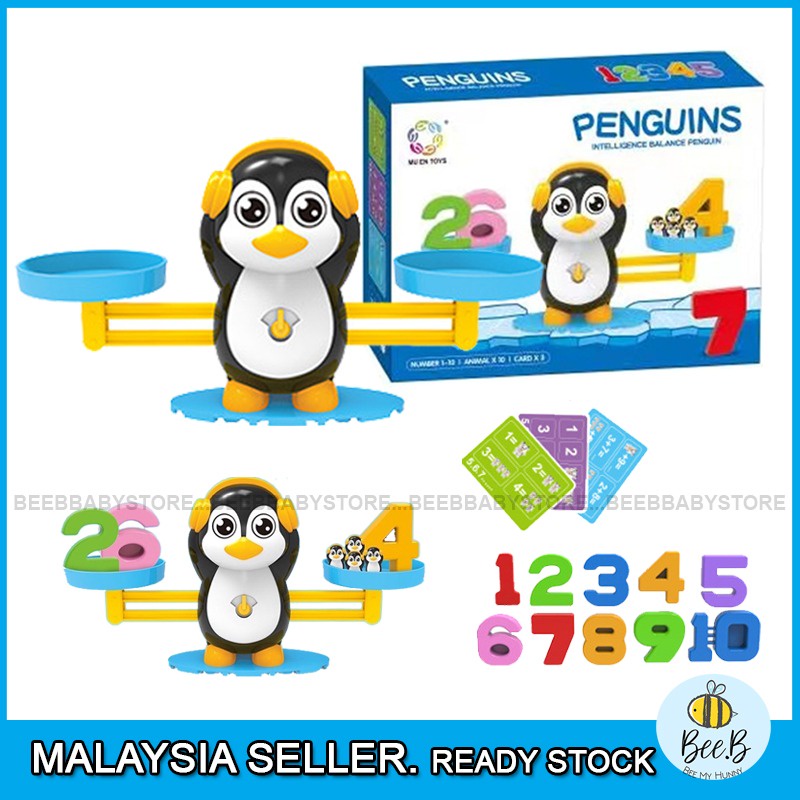 Penguin Balance Counting Game Children's Enlightenment Board Game Cute ...