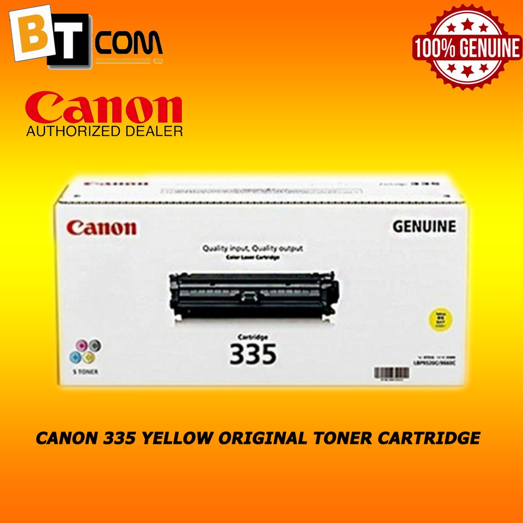 Canon 335 Original Toner Cartridge Cyan , Magenta , Yellow | Shopee ...