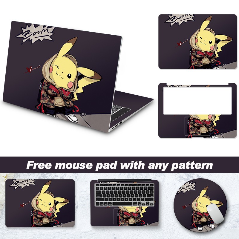 Laptop Skin Laptop Sticker Same Pattern Mousepad Cover Art Decal with ...