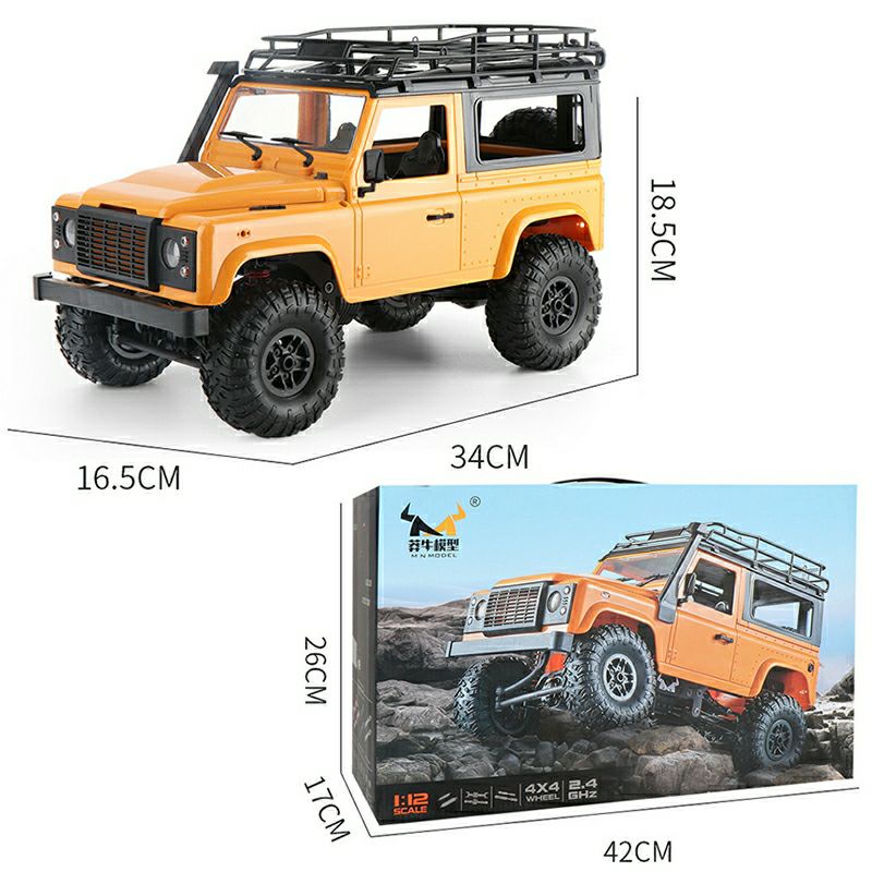 RC Car OEM Rook Crawler MN90 Remote 2.4Ghz 100 Meter With 3 Pcs Battery ...