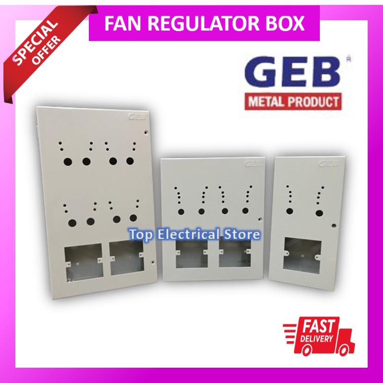 GEB METAL SWITCH & FAN REGULATOR BOX (1R1S) | Shopee Malaysia