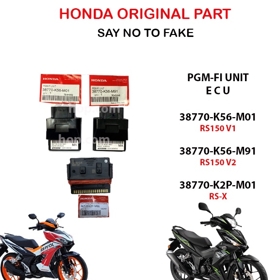 HONDA ORIGINAL RS150 RS-X RSX150 V1 V2 PGM-FI ECU 38770-K56-M91 38770 ...