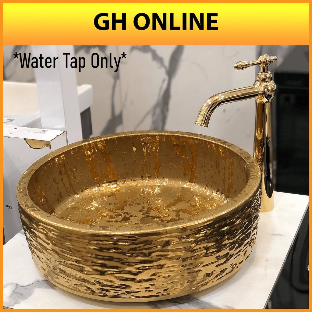 COLD WATER BASIN FAUCET WASHBASIN WATER TAP ROSE GOLD / GOLD WATER TAP ...