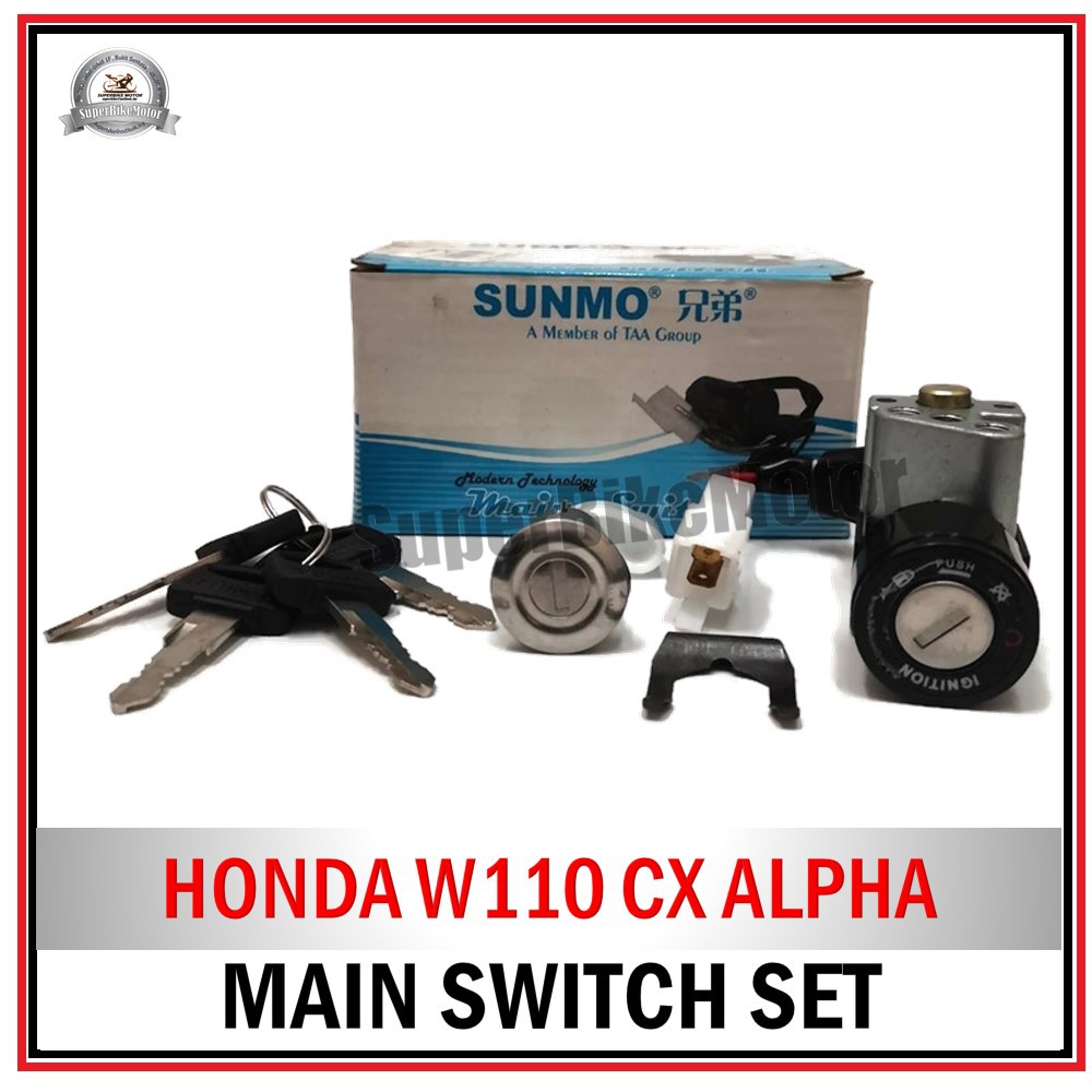HONDA WAVE110 CX ALPHA / W110 CX ALPHA - Main Switch Complete Set ...