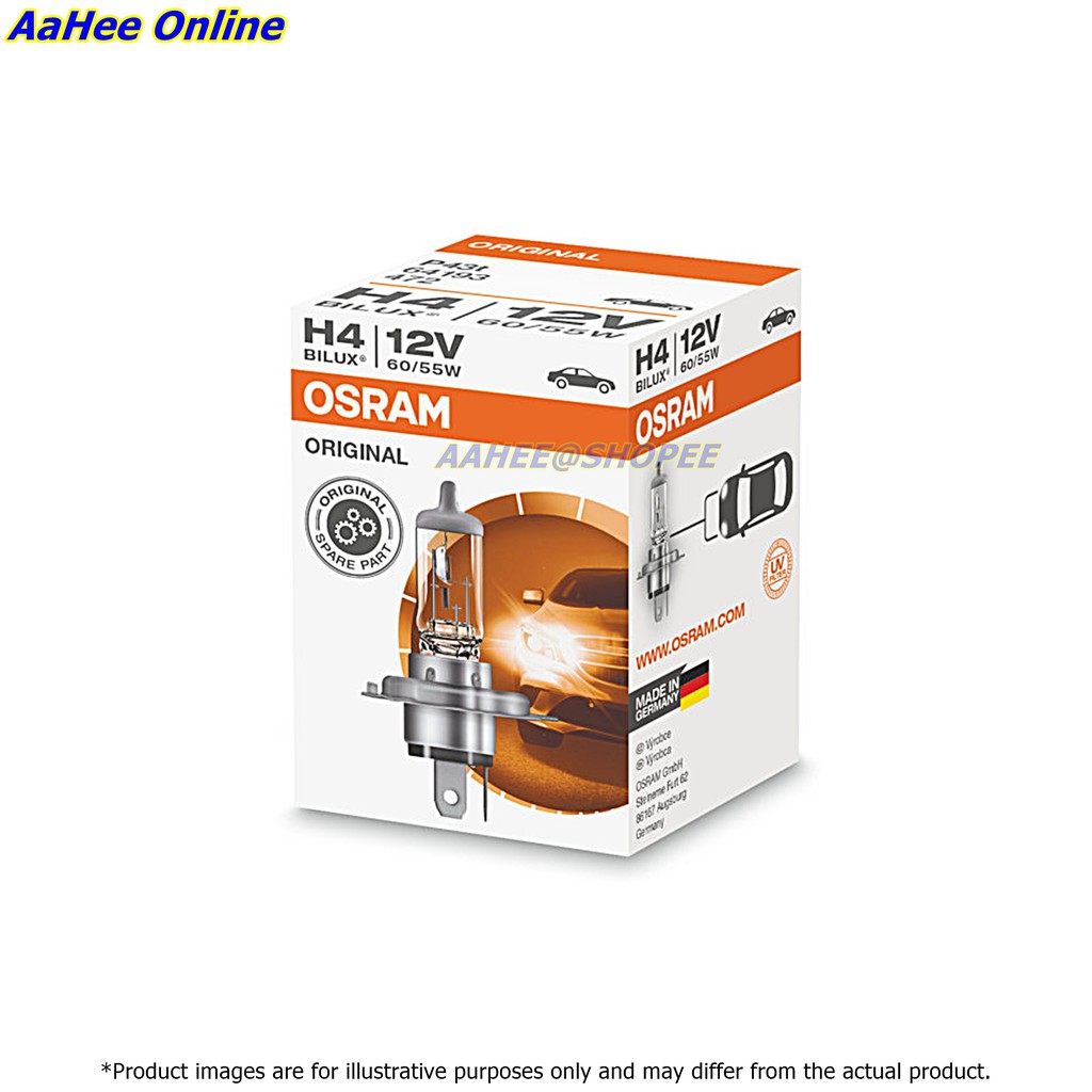 OSRAM Original H4 12V 60/55W 64193 Halogen Headlight Bulb for Kancil ...