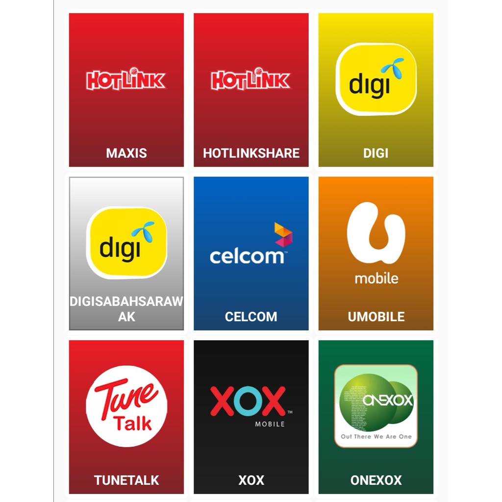 Prepaid Top up 预付卡 充值 Digi/Maxis/Celcom/UMobile/TuneTalk/XOX 电话充值 电话卡充费 ...