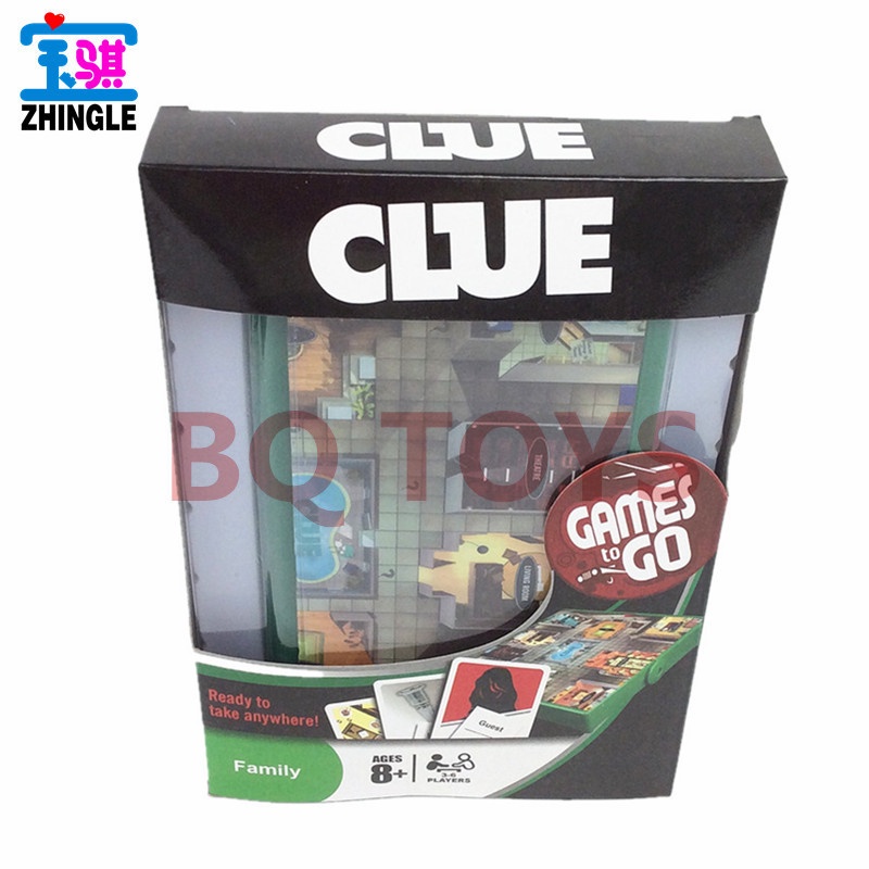 Clue GAME Detective Foldable Family Party CLUEO Grab And Go Board GAME ...