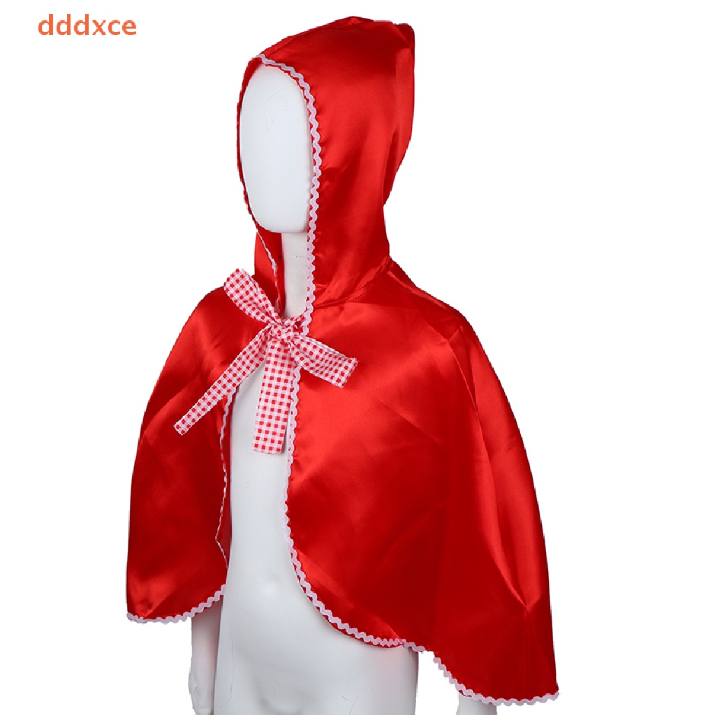 [dddxce] Little Red Riding Hood Costume Cape Dress Up Halloween Capelet ...