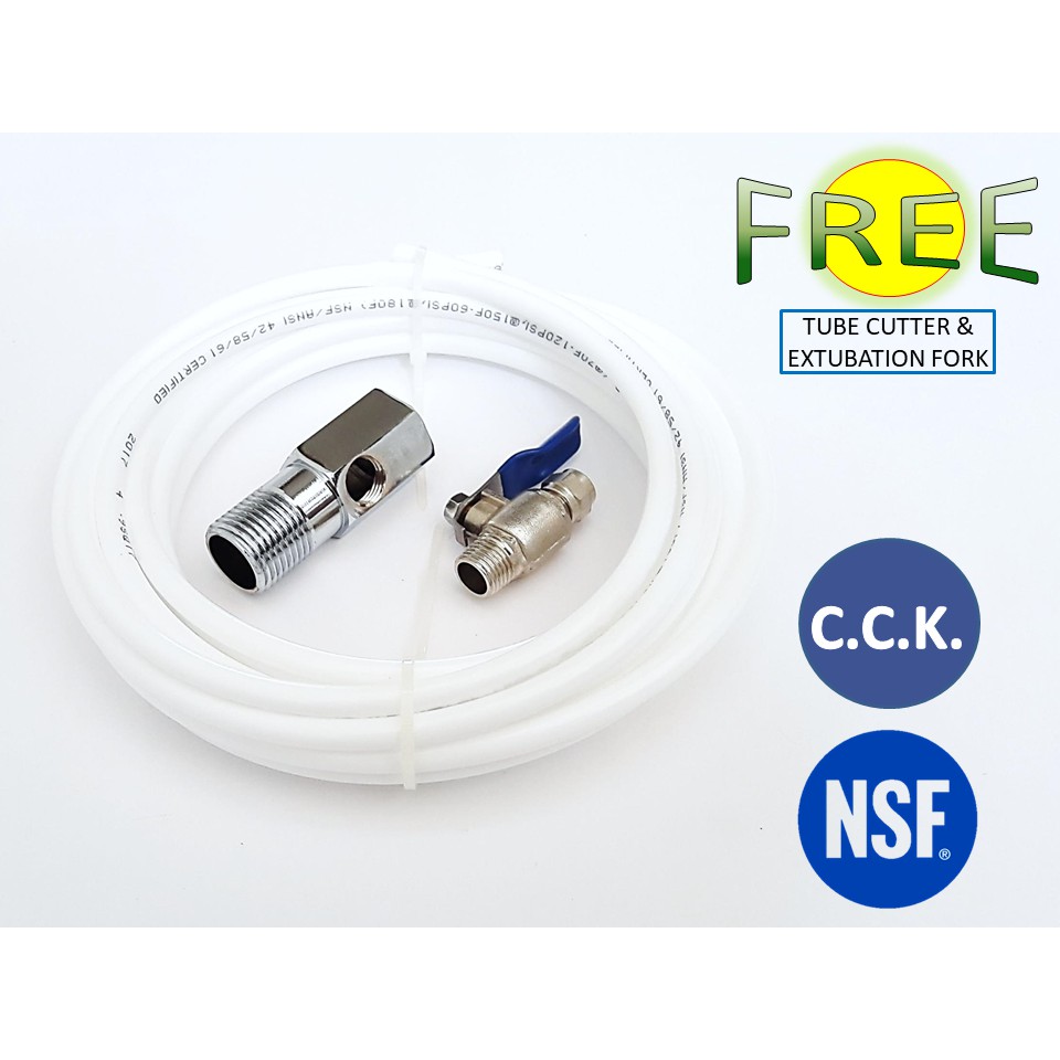 Taiwan Tubing 1/4" Tube Hose RO Joint Diverter Valve UF Water Dispenser ...