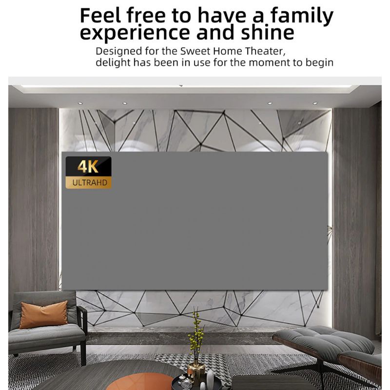 LAYAR 100 Inch Anti-light Ambient Screen Curtain Projector Screen ...