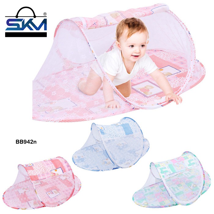 SKM Baby Sleep Net Baby Anti Mosquito Net Sleeping Cushion Happy ...