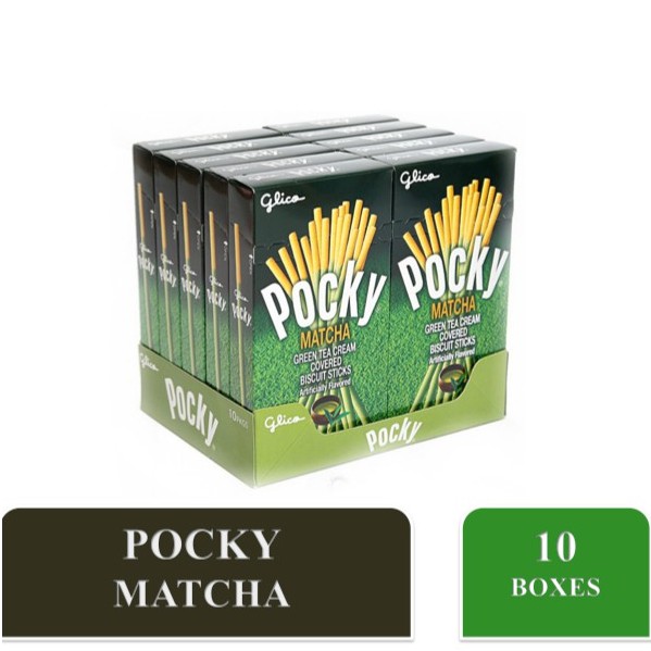 Pocky Green Tea Matcha Flavour Glico Brand X 10 packs | Shopee Malaysia