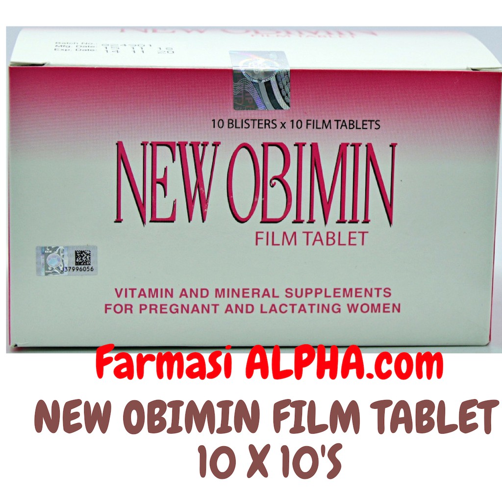New Obimin Vitamin For Pregant & Lactating Women 100's | Shopee Malaysia