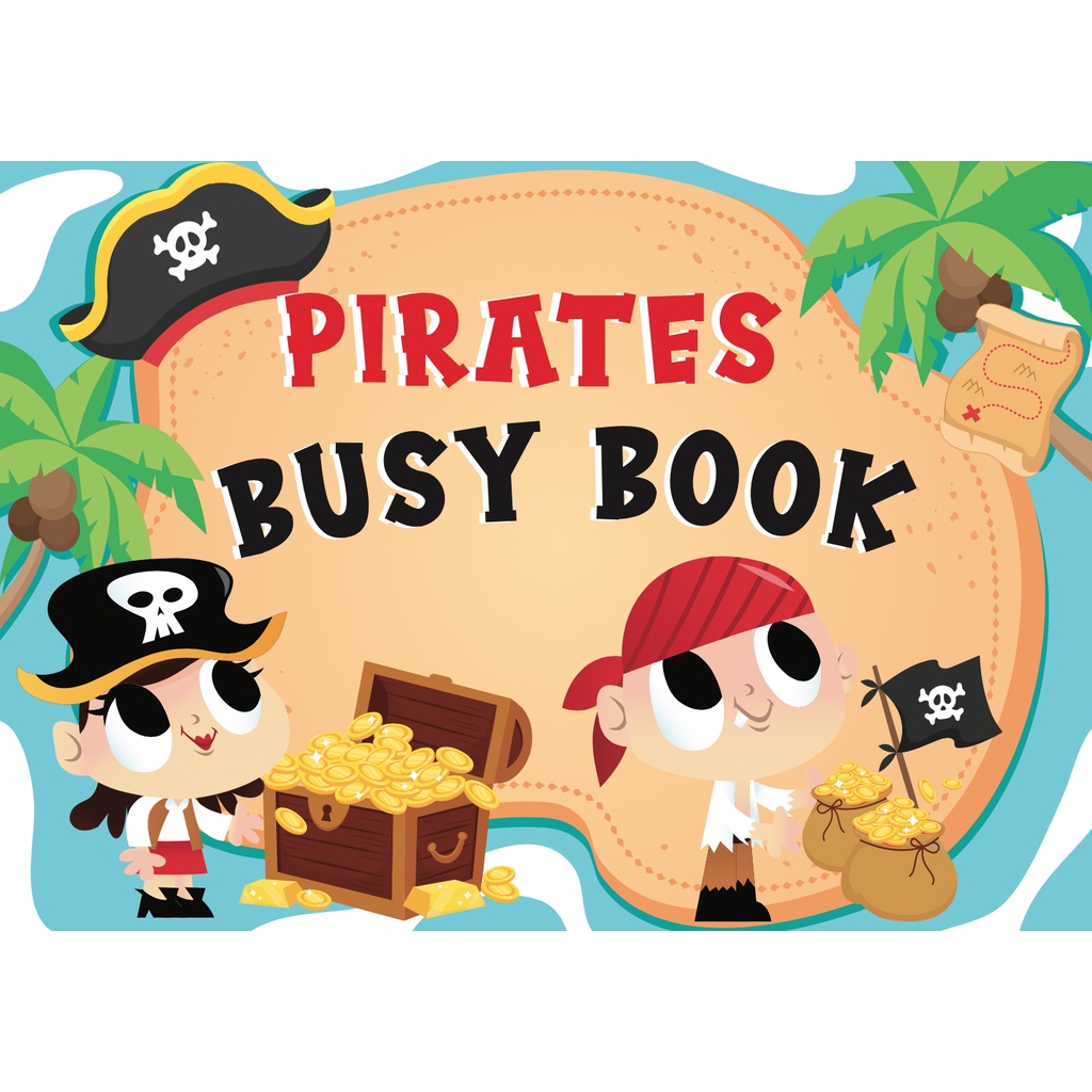 PIRATES BUSYBOOK / QUIET BOOK / EDUCATIONAL WORKSHEETS FOR KIDS ...