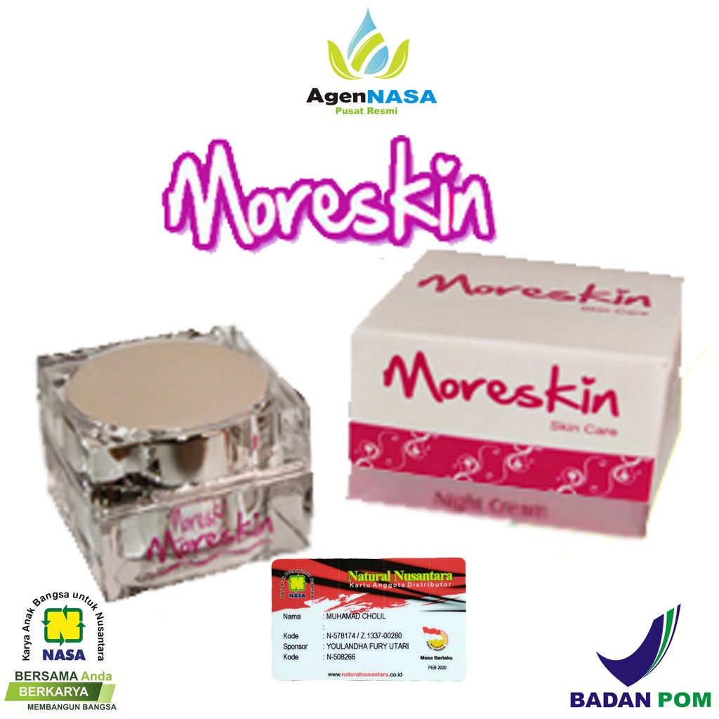 Moreskin Skin Care Night Cream Original Nasa/Nasa Agent Official Center | Shopee Malaysia