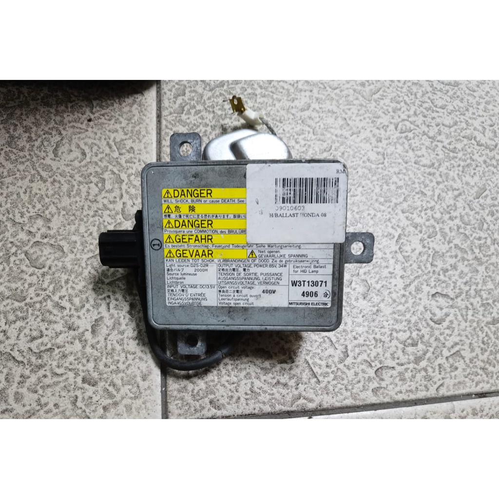 Honda hid ballast headlamp balast lamp light lampu jazz gd facelift fd ...