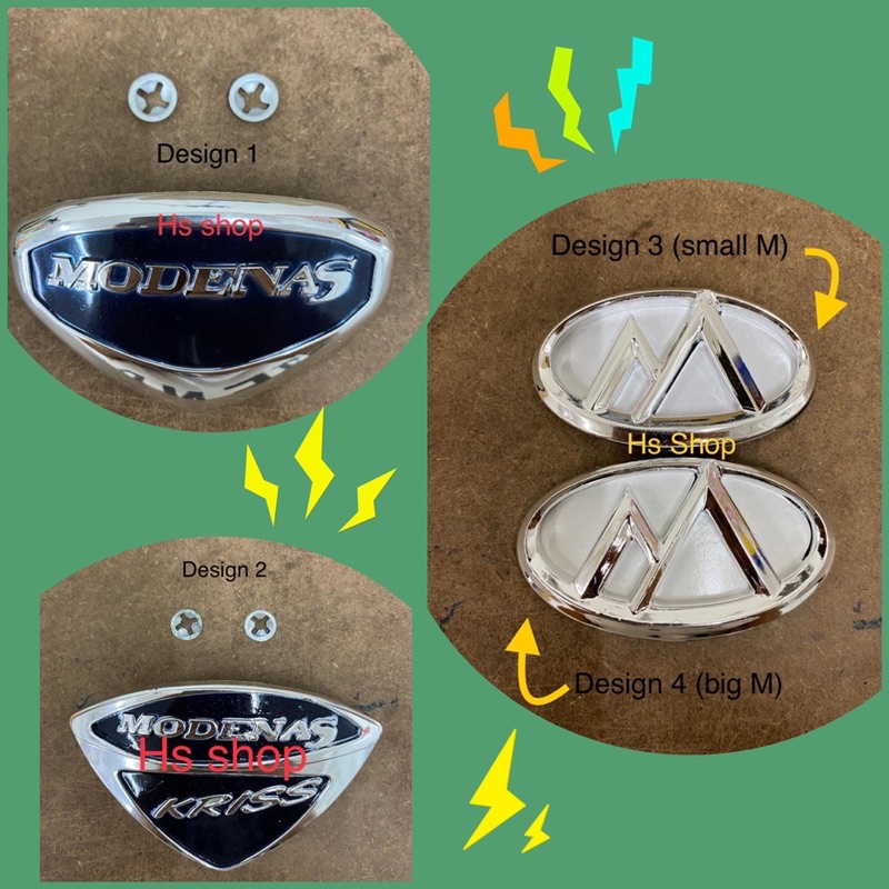 Modenas Kriss 100/ 110/ 120 GT128 CT100 logo emblem | Shopee Malaysia