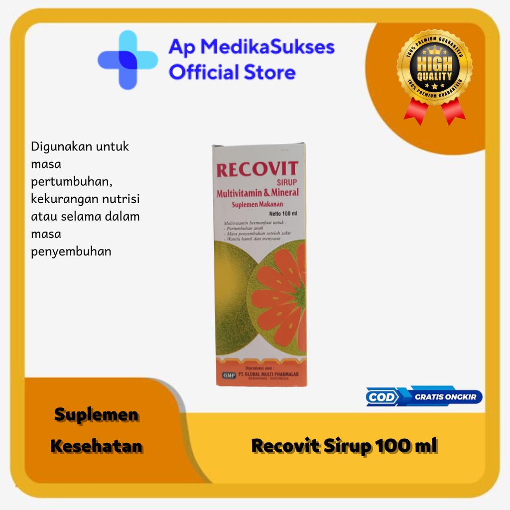 Recovit Multivitamin & Mineral Syrup 100ml | Shopee Malaysia