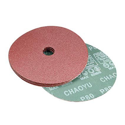4" Inch Round Sand Paper Fibre Sanding Grinding P120#P80#P60# | Shopee ...