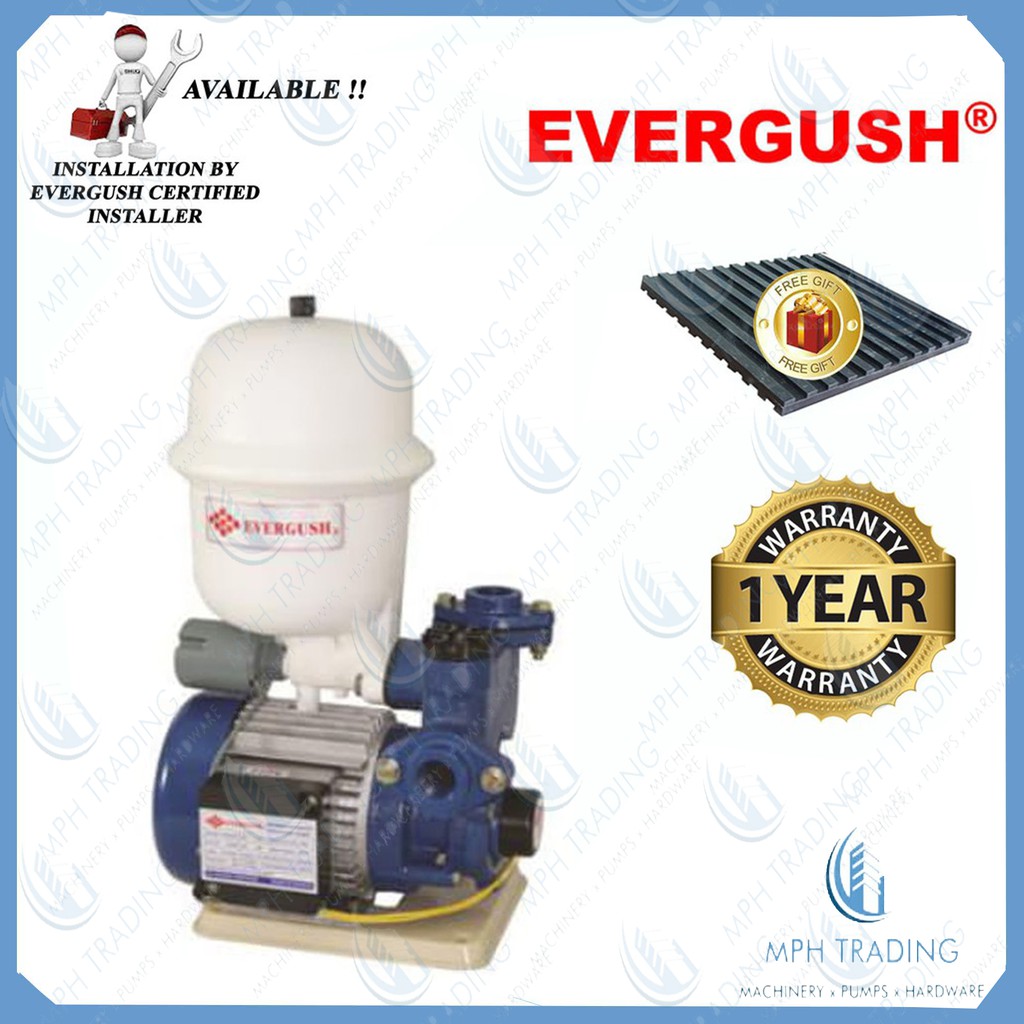 Evergush V260AHJ Automatic Start Stop Water Booster Pump 0.25HP For 1 ...