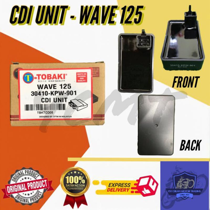 WAVE 125 CDI UNIT (TOBAKI) 100% ORIGINAL (WITH FREE GIFT) | Shopee Malaysia