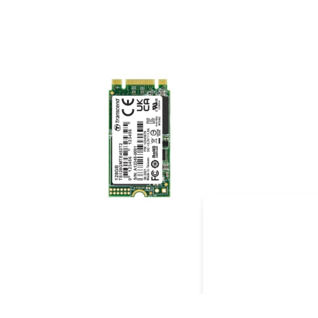 Transcend NVMe PCIe Gen3 x2 M.2 2242 SSD MTE452T2, w/Dram Cache - 128GB ...
