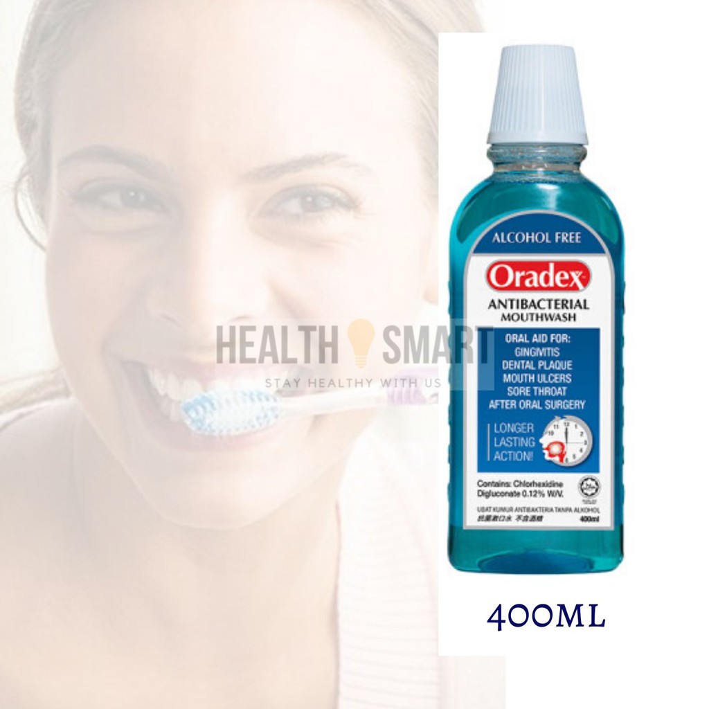 Oradex Antibacterial Mouthwash 400ml / Oradex Blue 90ml / Oradex ...