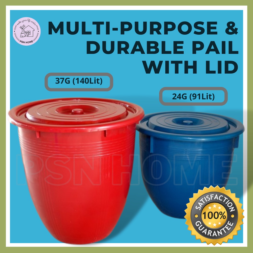 (24G/37G) Pail Tong | Multi-purpose & Durable Pail with Lid cover ...