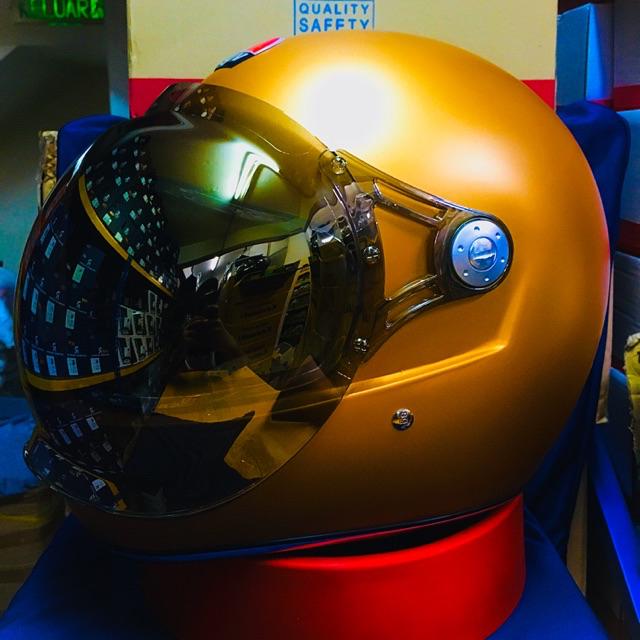 Helmet SGV Bubble CafeRacer Full Face Free 2visor + 2sponge | Shopee ...