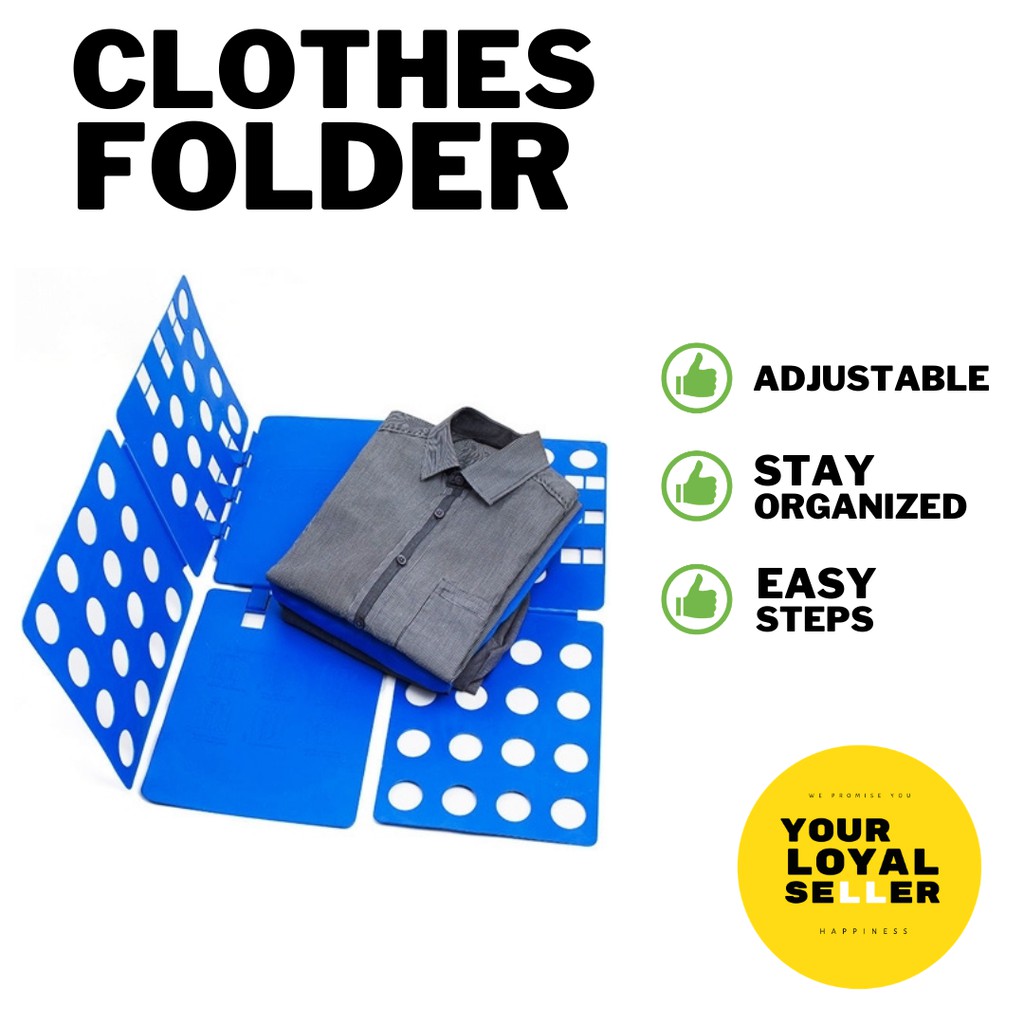 Folding Board Shirt / Adjustable Clothes Folder Organizer 22cm x 28cm ...