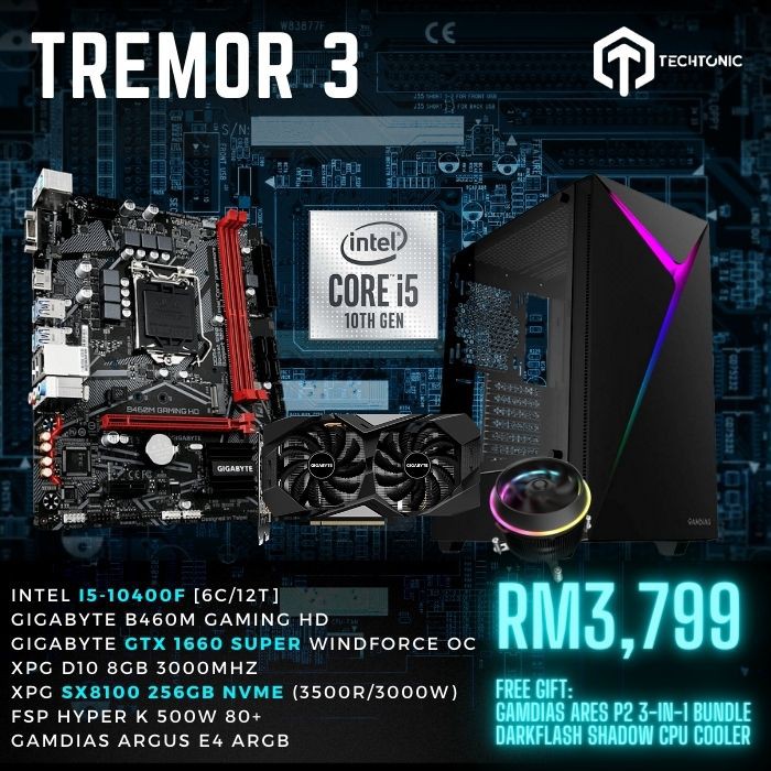 Techtonic Budget Gaming PC Package - Intel i5-10400F / Gigabyte GTX ...