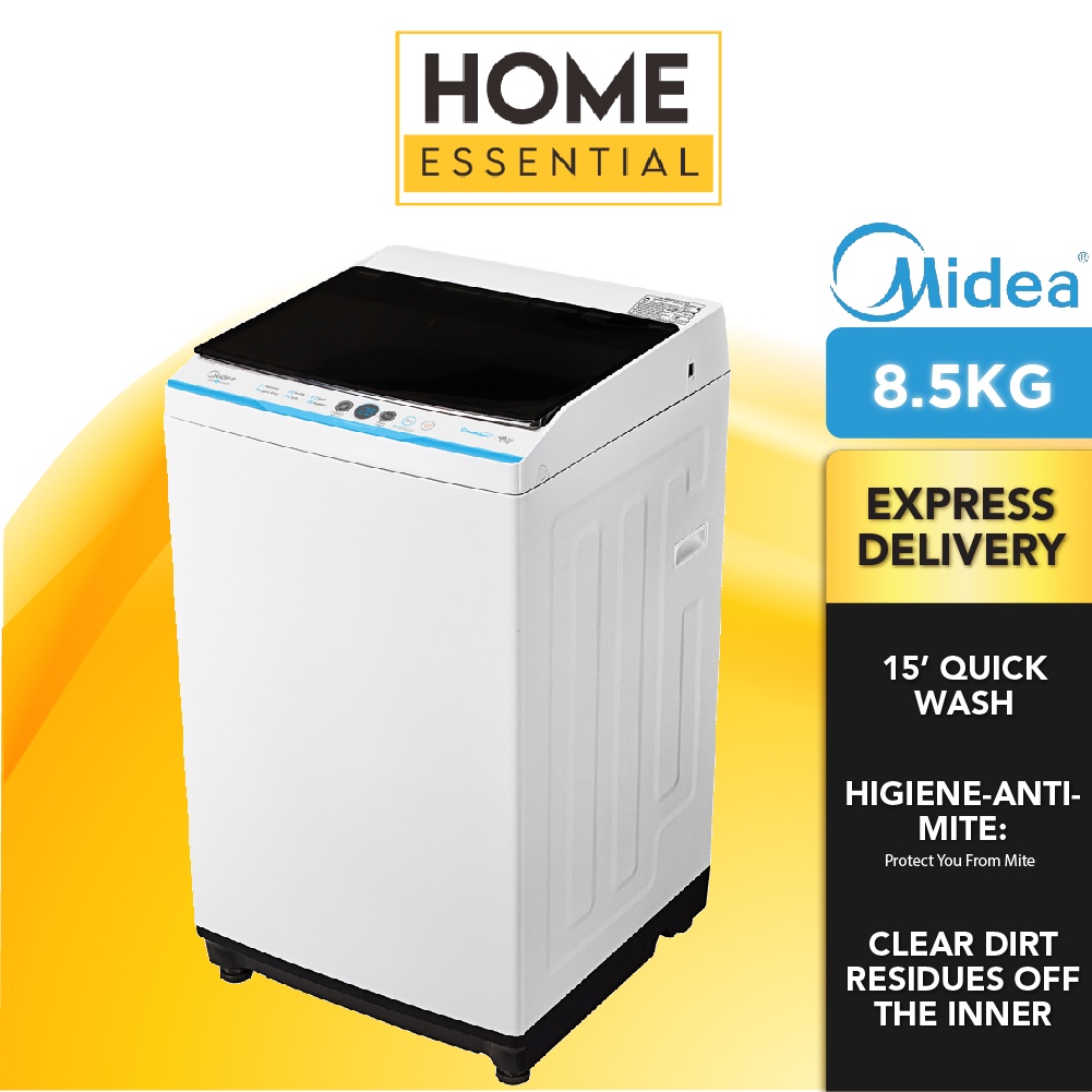 Midea 8.5KG Fully Auto Washing Machine MA100W85/WK/E | Washer | Mesin ...