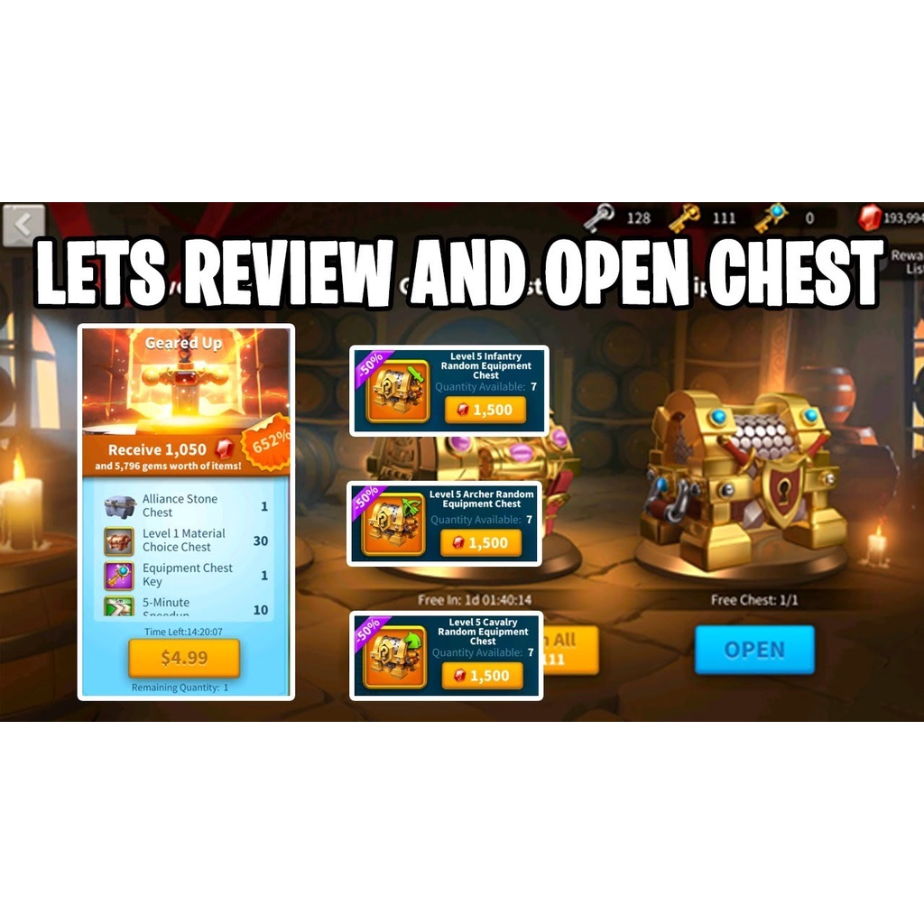 Rok Rise of kingdoms MAX BUY GEARED UP Bundle | Shopee Malaysia