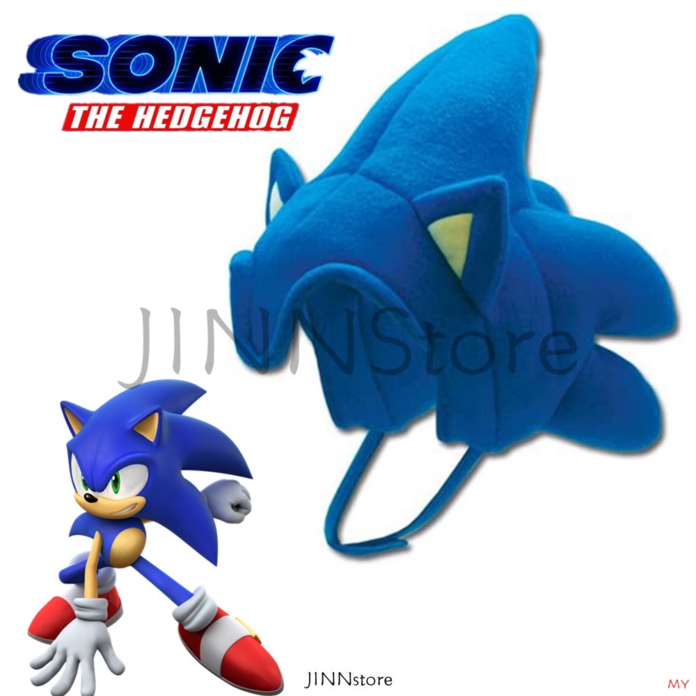 JINN Anime Sonic Hair Cosplay Blue Hat Sonic the Hedgehog Hat ...