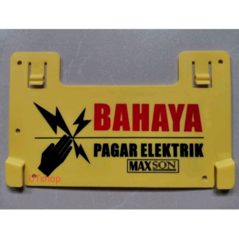 WARNING SIGN BOARD FOR ELECTRIC FENCING/PAPAN TANDA PAGAR | Shopee Malaysia