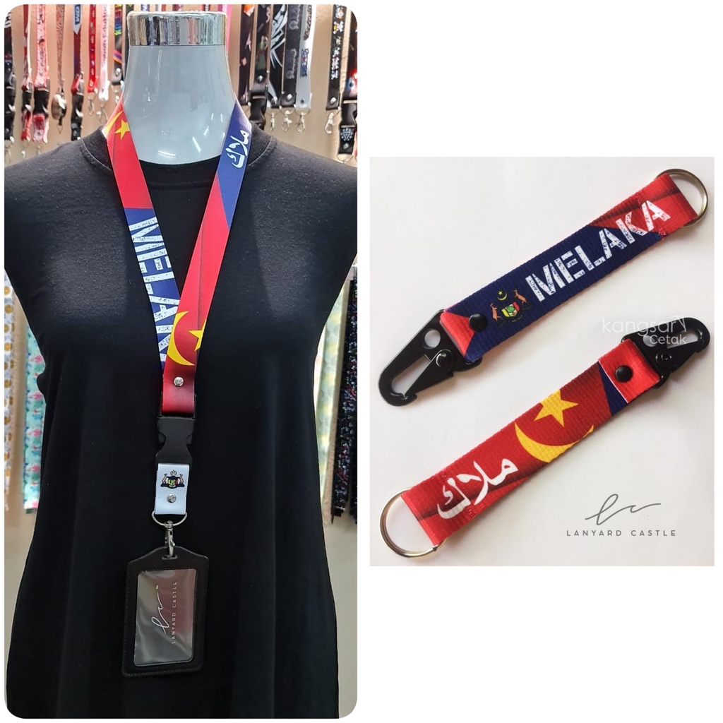LANYARD DAN KEYCHAIN NEGERI MELAKA Keychain Carabiner Hook & Ring ...