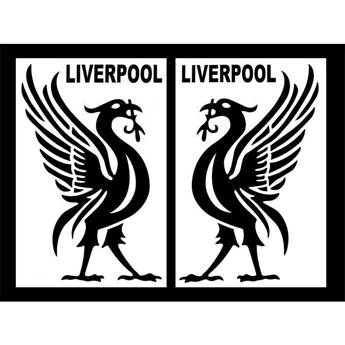 LIVERPOOL Black Swan 2 Sheets World Club Football Team Stickers Pickup ...