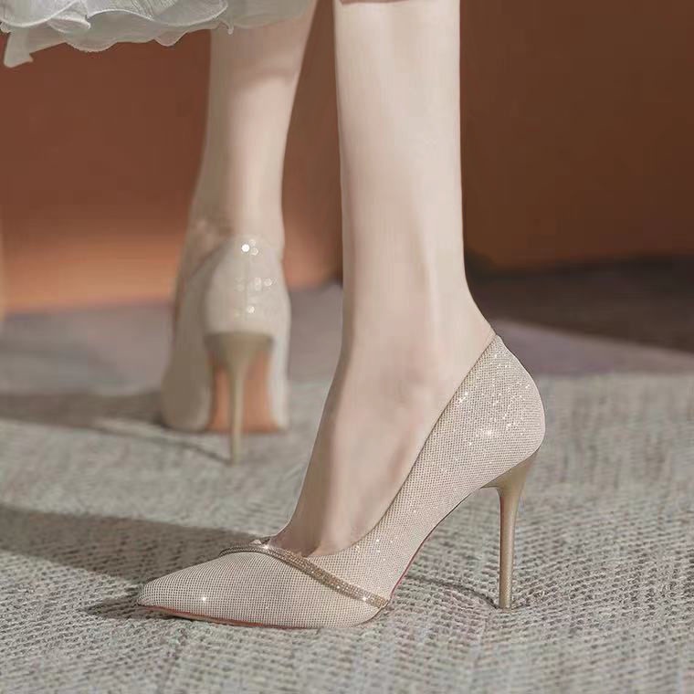 Raya Wedding shoes pointed toe stiletto high heels for women 2022 new ...