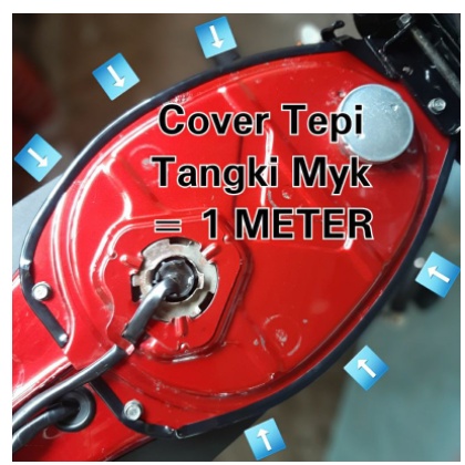 SIDE RUBBER COVER LINER LINING Getah Cover Tepi Universal utk ...