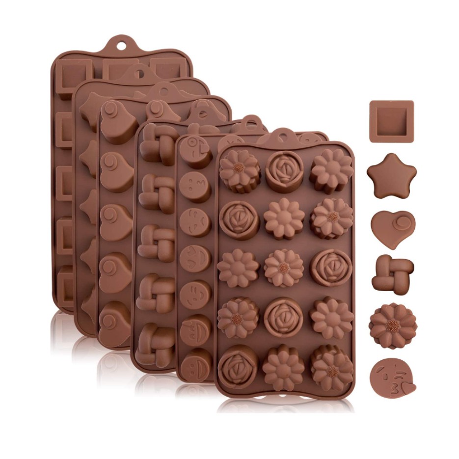 Clear Stock - Silicone Baking Chocolate Molds Candy Cake Brownie Topper ...